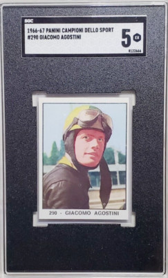 1966 Panini Campioni Dello Sport #290 Giacomo Agostini Rookie Card RC ...