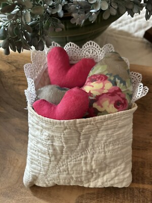 Primitive Stitchery Valentine Love Letter Hearts and Lace For You With ...