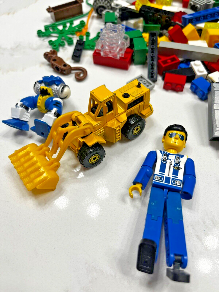 Vintage LEGO, Mini Figs, Micro Machines, K'NEX, Marbles, Mixed Toy Box ...