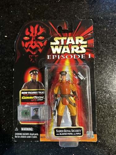 Star Wars Episode 1 Naboo Royal Security W/ Blaster Action Figure ...