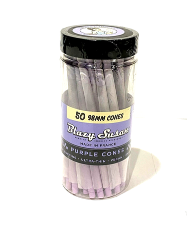 Blazy Susan Purple 98MM Cones, Smooth Burning Quality Smoking ...