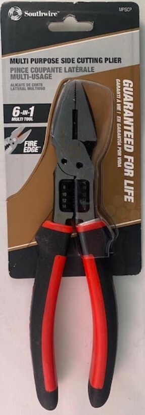 Southwire Wire Cutter Southwire 6-in-1 Multi-Tool Side Cutting Pliers ...