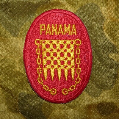 Original WW2 US Army Panama Hellgate Embroidered Sleeve Patch | eBay