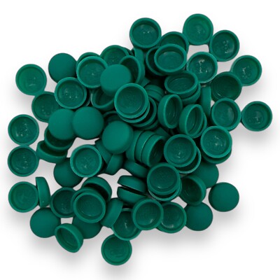 Dome Screw Cover Caps Forest Green, Two Piece Matt 6/8g Snap-Caps ...