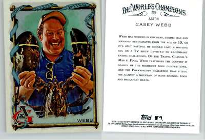Casey Webb 2023 Topps Allen & Ginter Silver Portrait #209 Actor | eBay