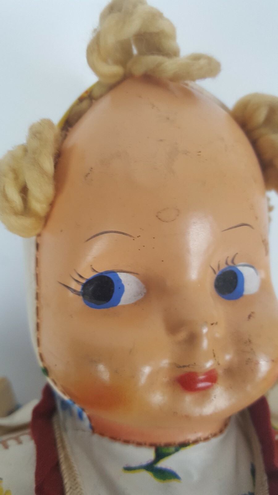 Vtg Doll Side Glance Eyes Rosy lips Pointy Hat Pixie Clown Celluloid ...