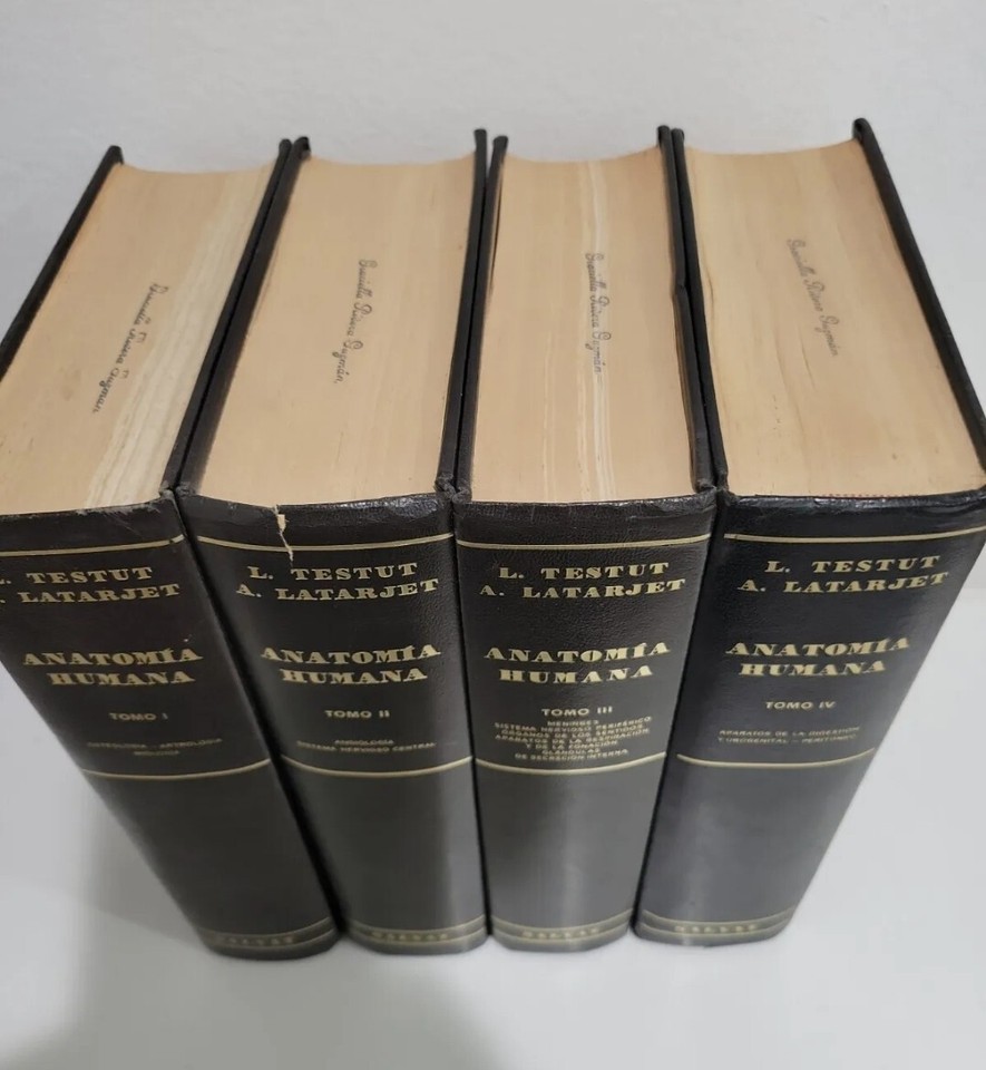 Tratado De Anatomia Humana by L. TESTUT - A. LATARJET (4) Volume Set ...