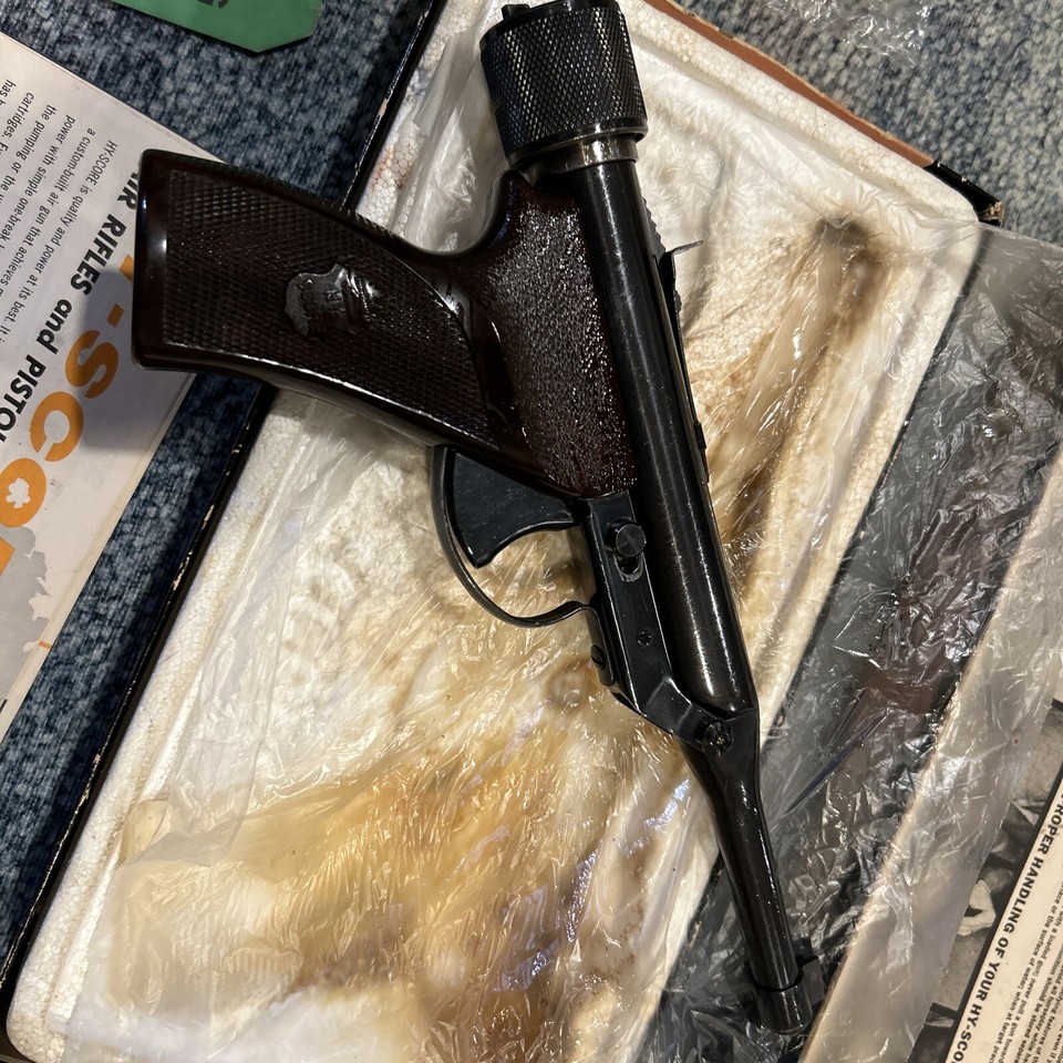 HY-SCORE Target Model Air Pistol .177 Caliber Pellet Gun W/ Box And ...