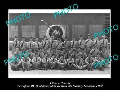 OLD 8x6 HISTORIC PHOTO OF CLINTON ONTARIO THE RCAF SUDBURY SQUADRON ...