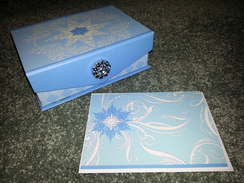 16 HALLMARK Snowflake CHRISTMAS CARDS & ENVELOPES Holiday KEEPSAKE ...