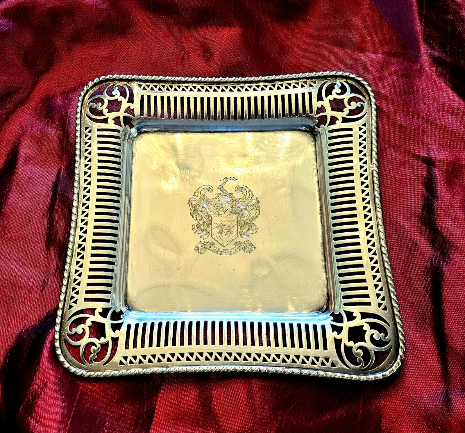 Unknown Hotel, Private Club, Or Academia 6.5" Silver Soldered Tray By Gorham | eBay