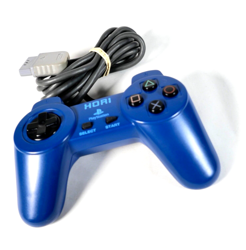 Manette Controller Sony Playstation PS1 Hori Pad PS SLPH 00033 Blue Jap ...