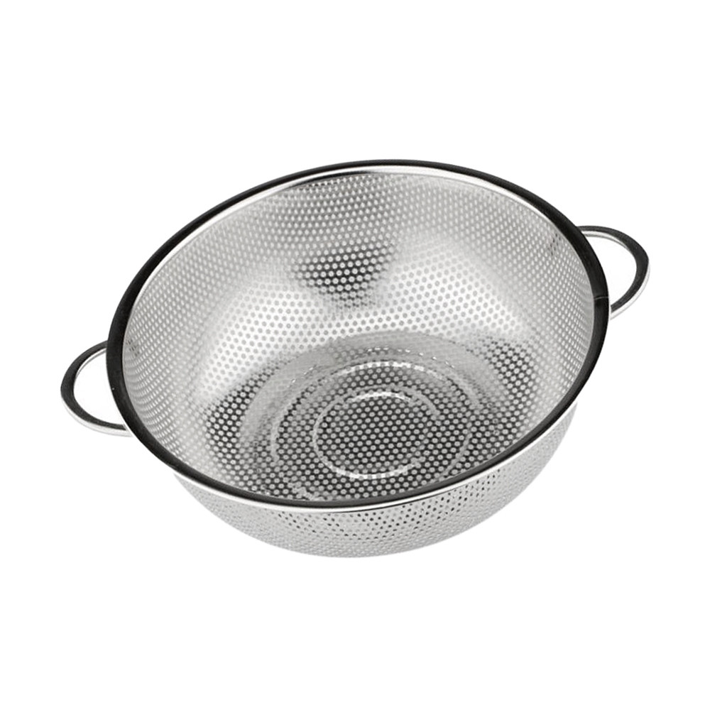 Stainless Fine Mesh Strainer Bowl Drainer Vegetable Sieve Colander 19 ...