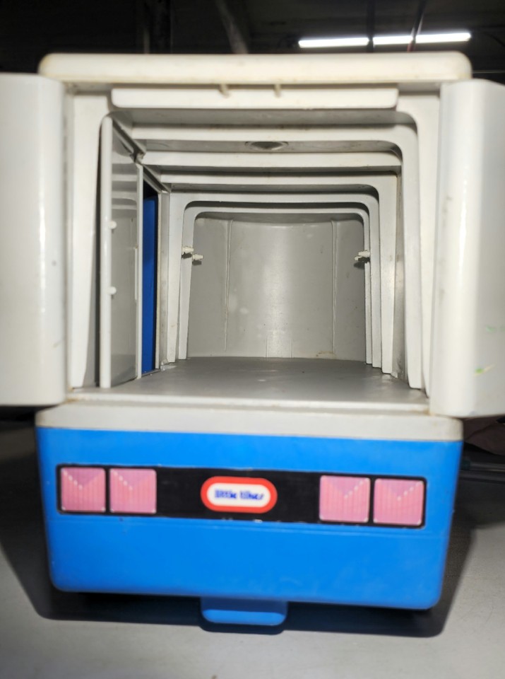 Vintage Little Tikes Semi 23"Truck Big Rig Hauler Blue Gray Tractor Trailer | eBay