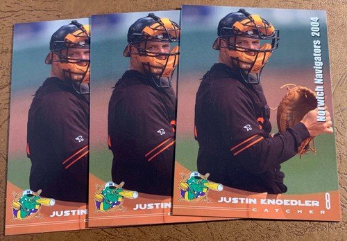 JUSTIN KNOEDLER 2004 Grandstand Norwich Navigators 3 card lot | eBay