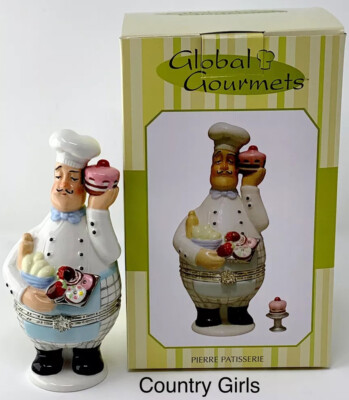 Hinged Trinket Box Pastry Chef Pierre Patisserie CupCake Cooking Club ...