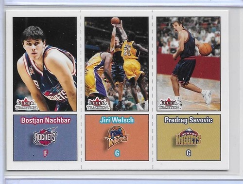 2002-03 Fleer Tradition - Bostjan Nachbar, Jiri Welsch, Predrag Savovic ...