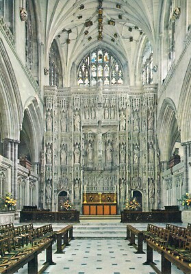 Winchester Cathedral Great Screen and High Altar- England Postcard M15 ...