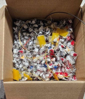 Multi-Color 3D Print Filament PLA scraps; 140 oz Bambu Poop/Supports ...