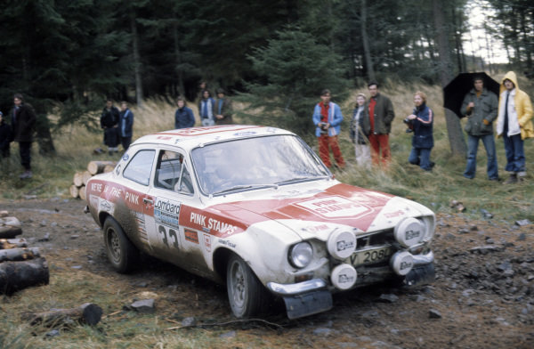 Nigel Rockey & Derek Tucker, Ford Escort RS1600 WRC RAC Rally 1975 Old ...
