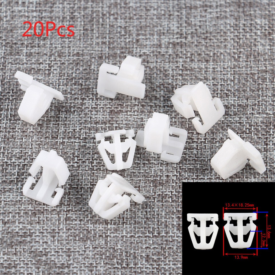 10 Nylon Front Door Body Side Molding Clip Retainer A20783 Fit Honda ...