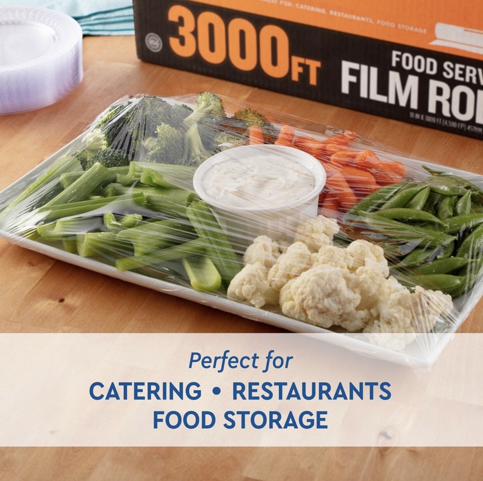 Member's Mark Food Service Plastic Saran Storage Film Wrap~18” X 3000 ...