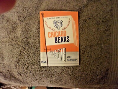 1964 CHICAGO BEARS MEDIA GUIDE Yearbook 1963 NFL CHAMPS! MIKE DITKA ...