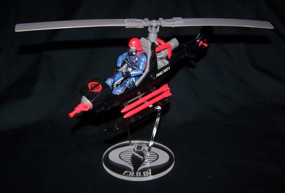 Acrylic display stand for GI Joe Cobra FANG fits both vintage and 25th ...