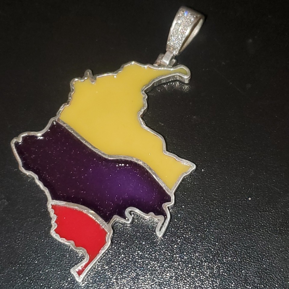 Colombia Pendant Diamond And Silver | eBay