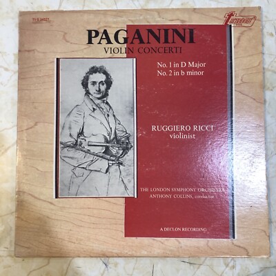 Paganini Violin Concerti Vinyl LP, VG+ Vinyl/Cover | eBay