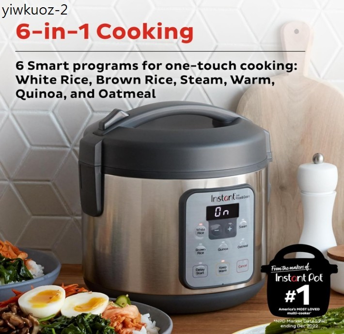 Instant Pot Zest 8 Cup One Touch Rice Cooker, From the Makers of ...