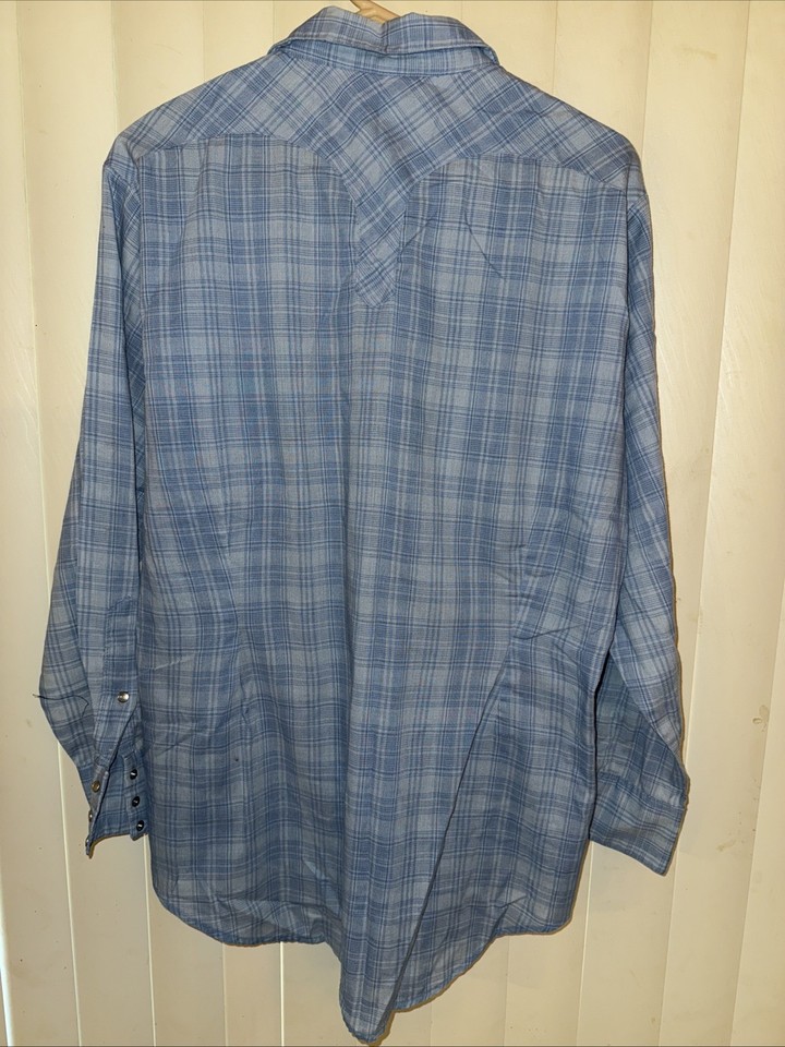 Rockmount Shirt Vintage Mens XL Ranch Wear Pearl Snap Western Cowboy ...