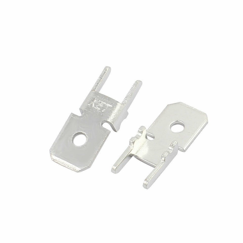 5Pcs 6.3mm Width Male Insulated Crimp Spade PCB Male Terminal Fasten ...