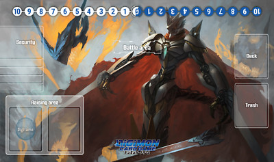 091 Anime DTCG Playmat Digimon Jesmon Trading Card Game TCG CCG Mat Pad ...