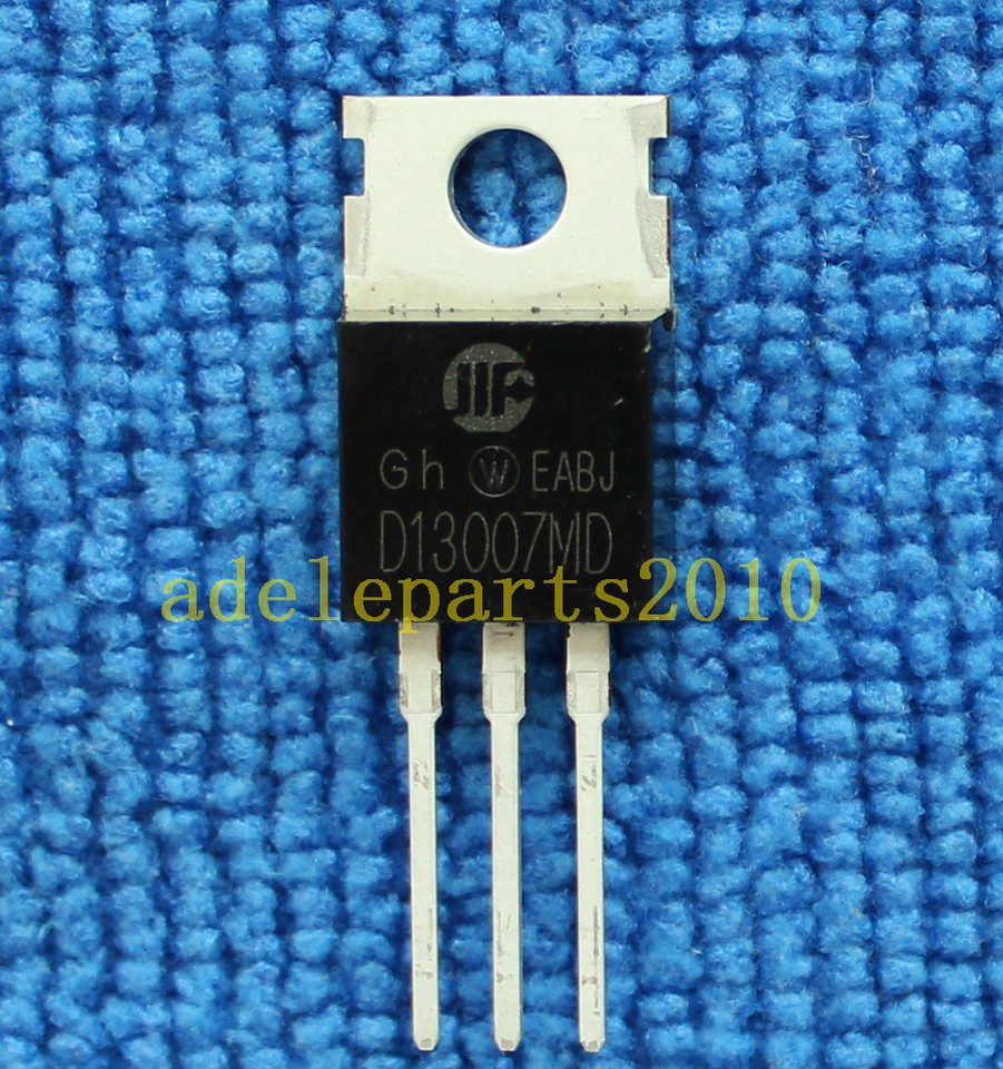 5pcs D13007MD HIGH VOLTAGE FAST-SWITCHING NPN POWER TRANSISTOR TO-220 ...