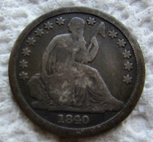 1840-O No Drapery Seated Liberty Dime Rare Key Date New Orleans O Mint ...