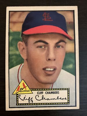 Cliff CHAMBERS 1952 Topps Baseball #68 Black Back VG/EX St.Louis ...