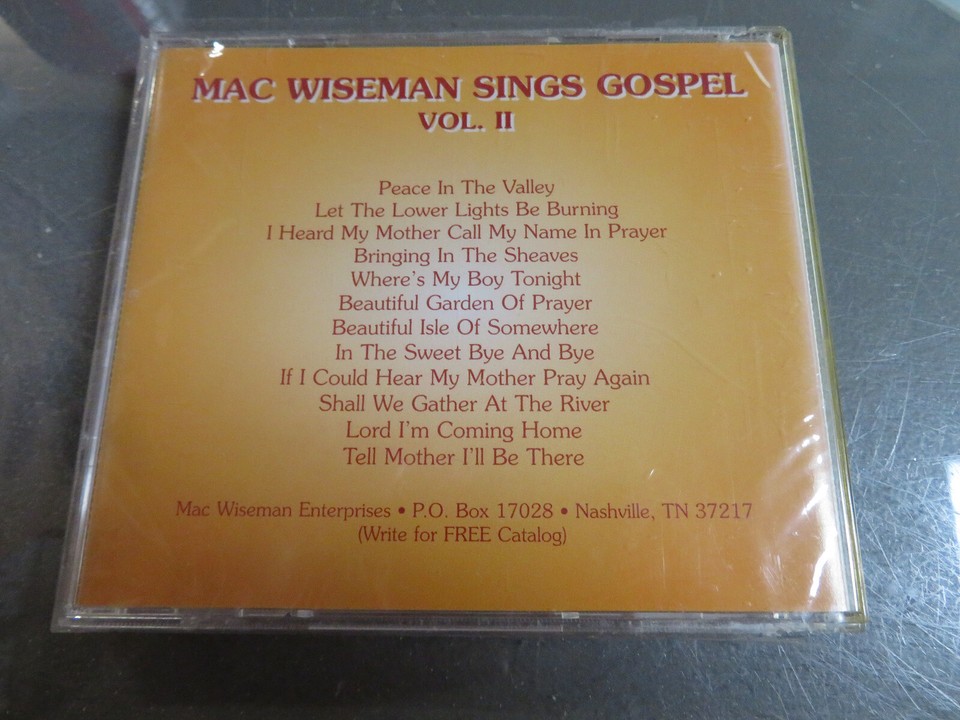 BRAND NEW--Mac Wiseman Sings Gospel Volume II 2 (CD) | eBay