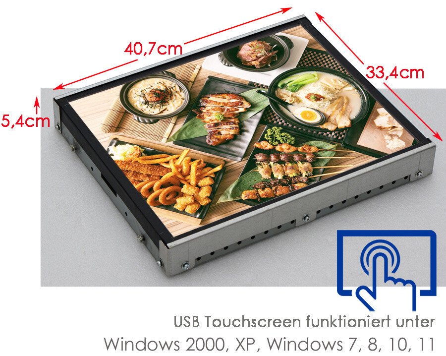 19" 48cm Monitor RS232 Touchscreen 3M Microtouch Openframe Novomatic ...