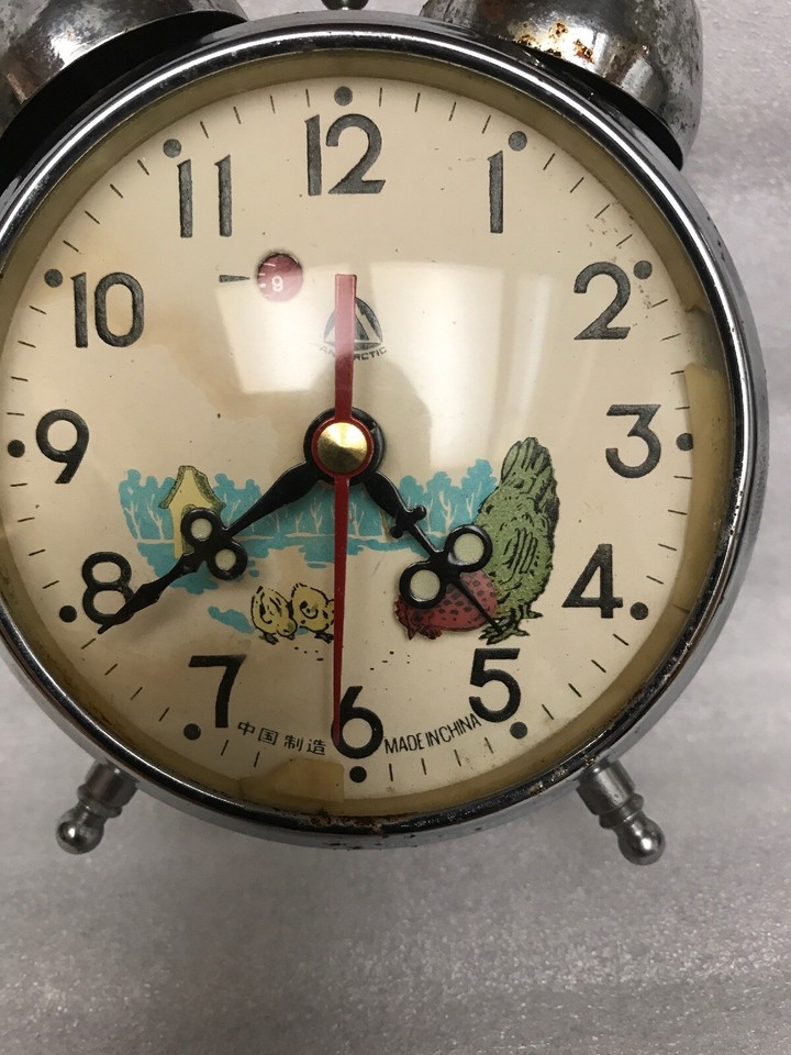 Vintage Animated Alarm Clock Pecking Chicken Hen China 1960's | eBay