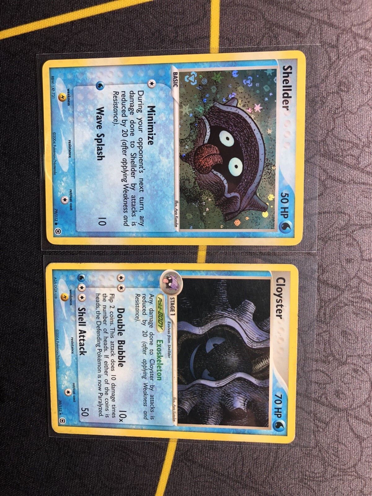 SHELLDER RARE VINTAGE HOLO! EX FIRE RED LEAF GREEN 2004 NM! Pokémon ...