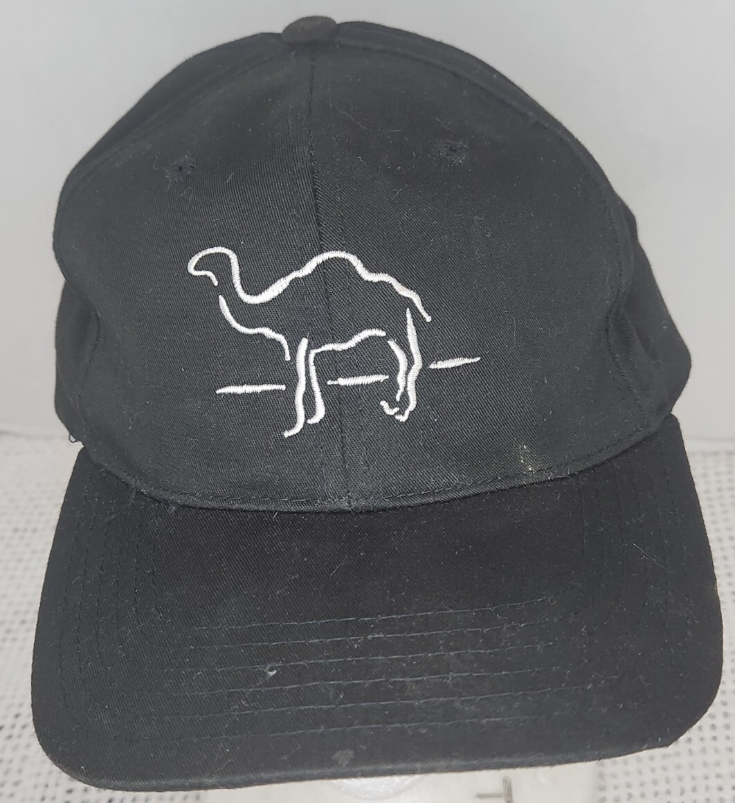 VINTAGE Camel Hat 90s Black & White Snapback Embroidered Cap Smoke Cigs ...