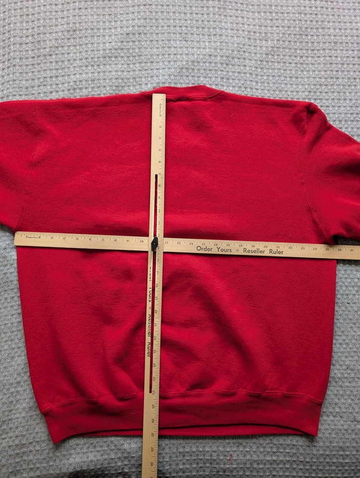 Vintage Russell Athletic Sweatshirt Mens 2XL Red Crewneck Fleece Made ...