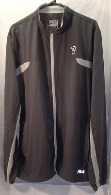 Fila Gray Full-Zip Athletic Running Warmup Jacket Men's Size XL | eBay