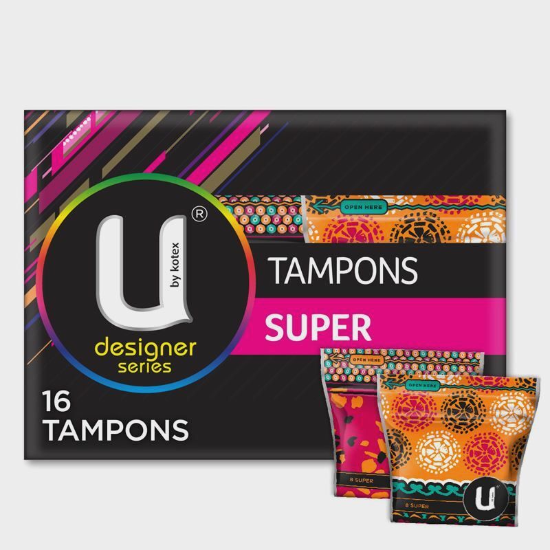 U by Kotex Tampon Super DESIGNER Series 16 Pack X12 for sale online | eBay