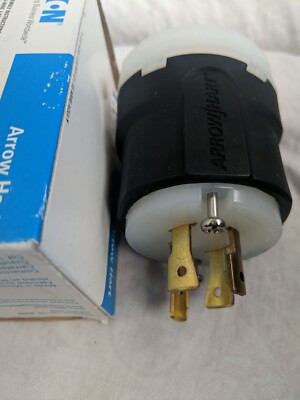 Arrow Hart Eaton AHL1420P Turnlok Plug 20A 125/250VAC 4W 3P #14-8 AWG ...
