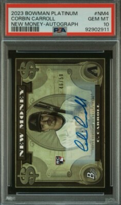 Corbin Carroll New Money Rookie Autograph /50 Psa 10 | eBay