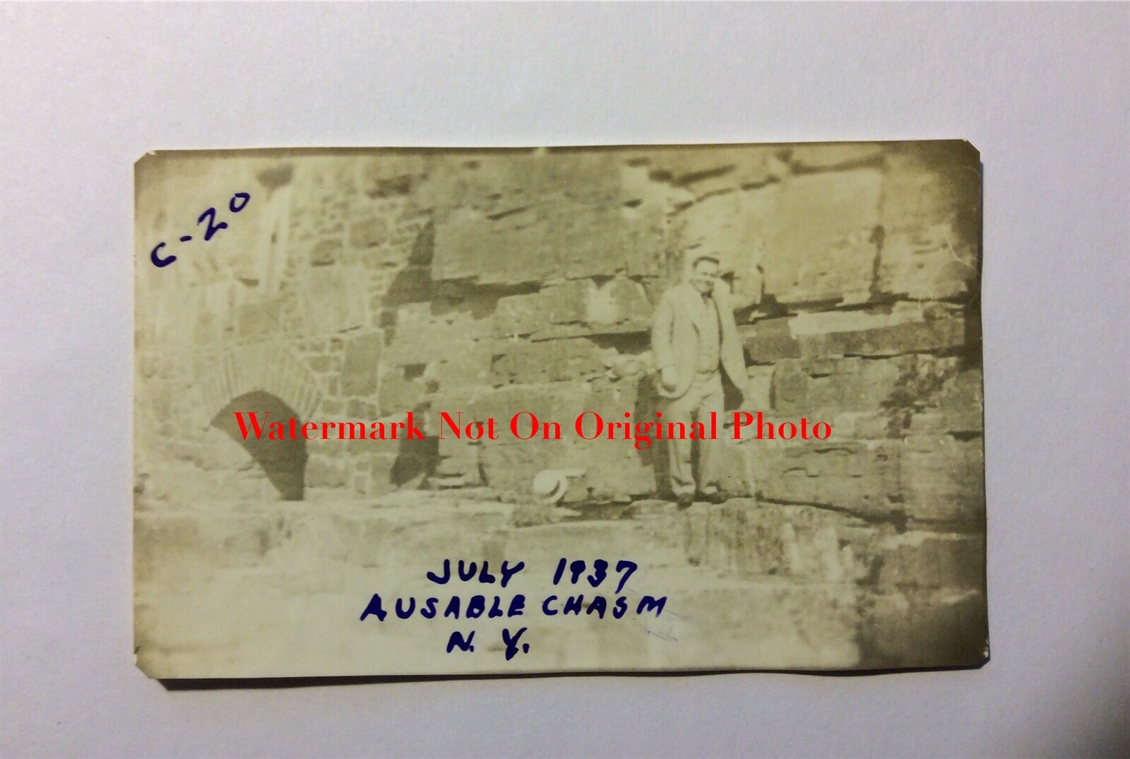 Antique Original Photo Ausable Chasm New York 1937 #14 | eBay