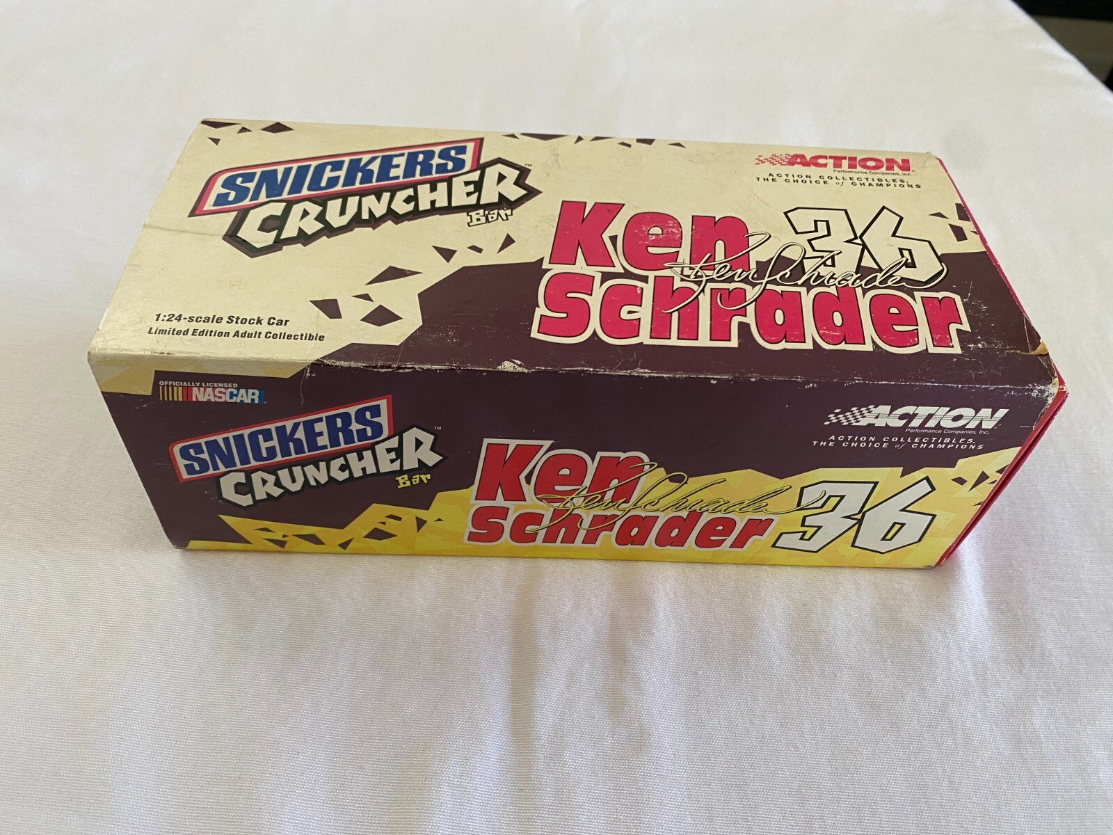 NASCAR - ACTION - 2001- SNICKERS - KEN SCHRADER #36 1:24 SCALE STOCK ...