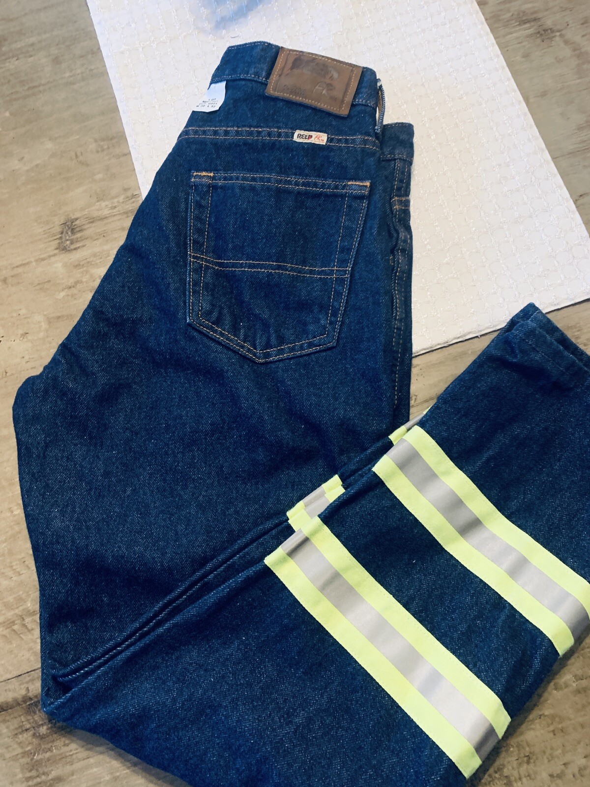 Reed FR 2112 HRC 2 Size 30-32 Denim Jeans With Fluorescent Reflector | eBay